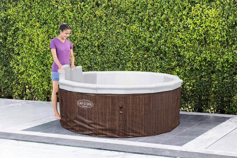 Lay-Z-Spa Toronto AirJet Foam Hot Tub + Free Bundle Worth £100 | Lay-Z ...