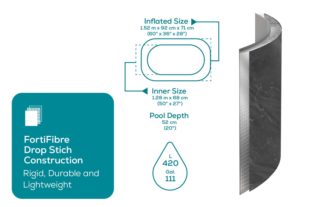 Glacial Dip Ice Bath 2 Person | Cold Plunge Recovery | Lay-Z-Spa UK