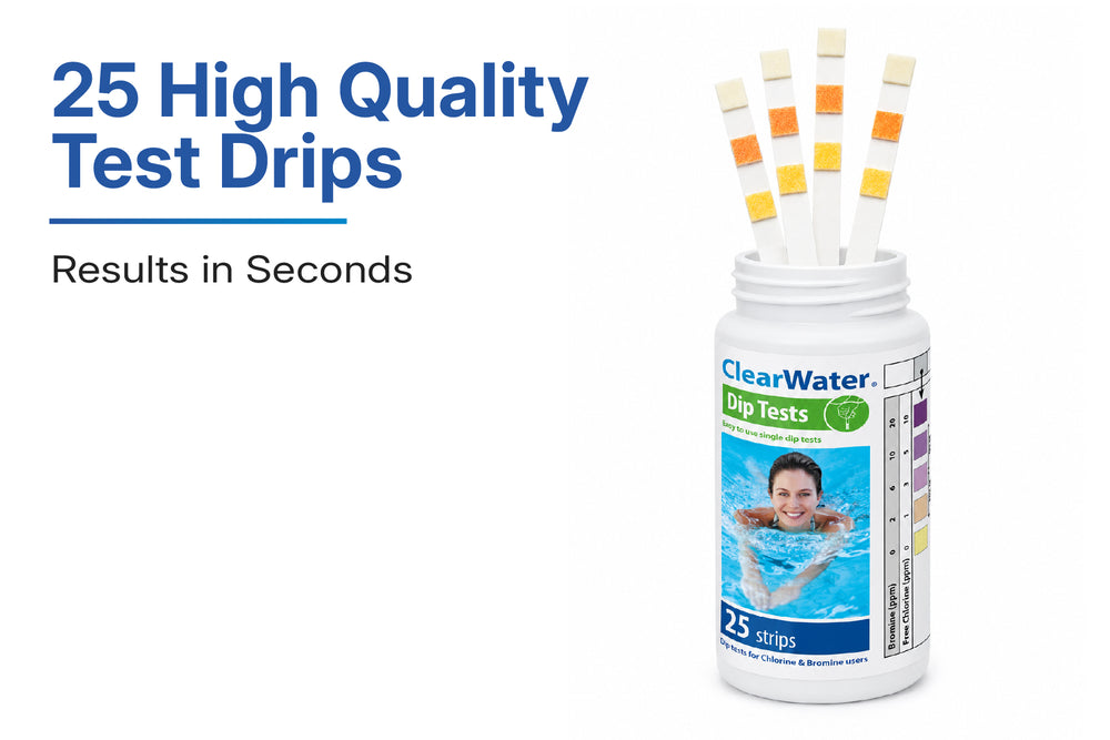 Hot Tub Water Testing Strips (25 Test Strips) | Clearwater Chemicals ...