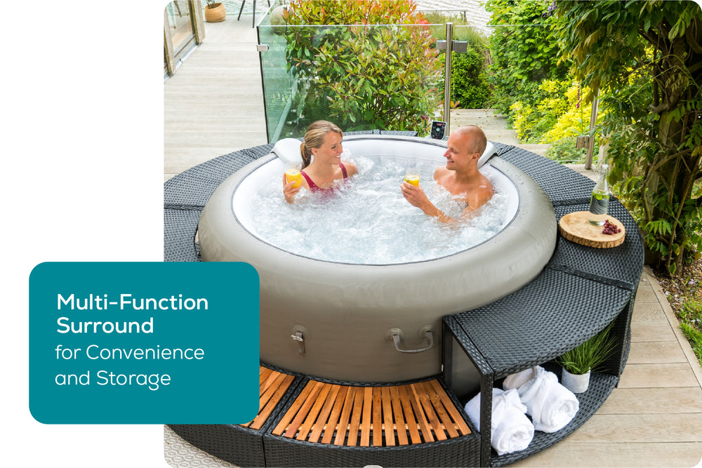 Black Rattan Surround | Hot Tub Accessories | Lay-Z-Spa UK