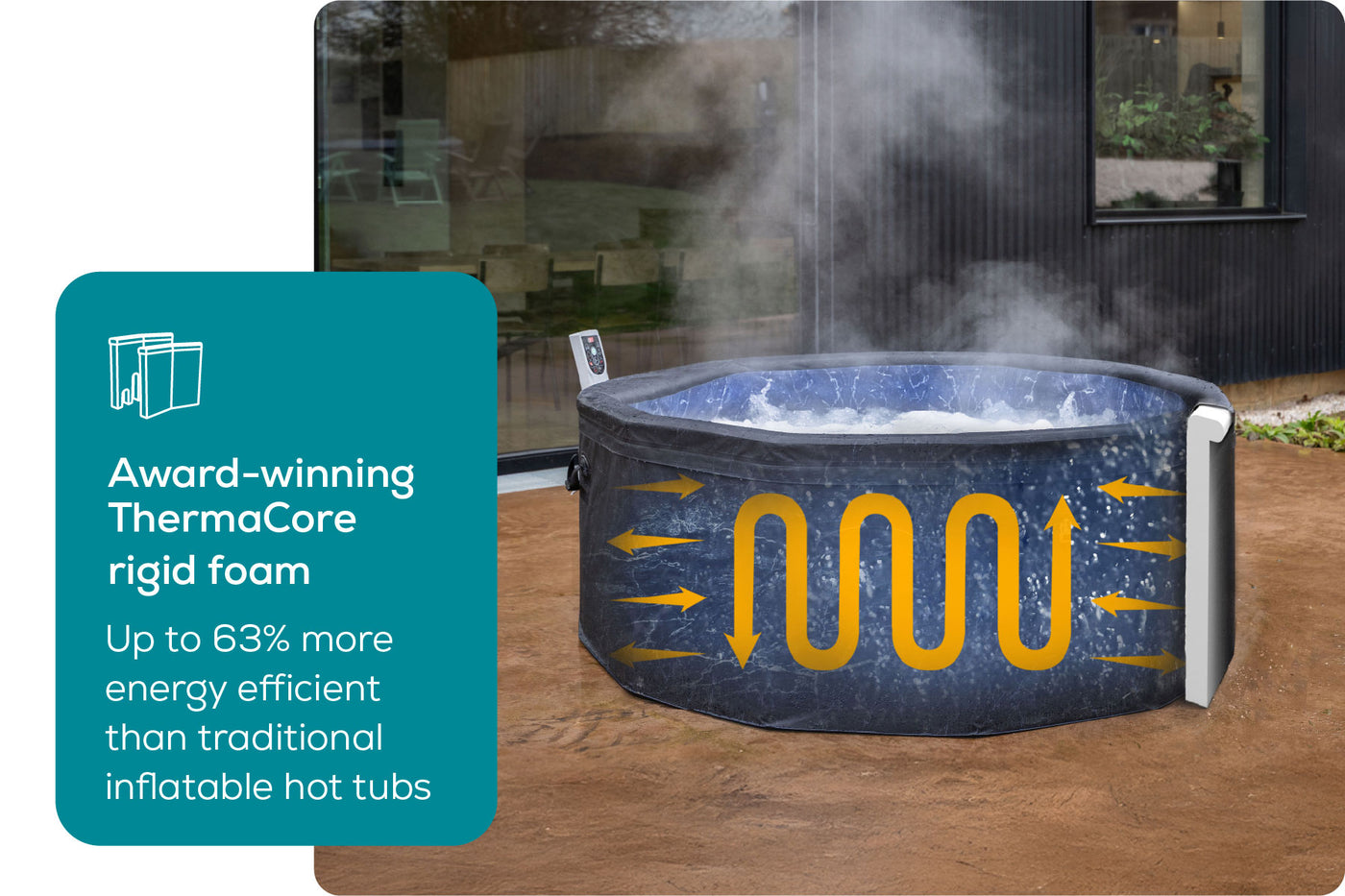 Lay-Z-Spa Oslo AirJet Foam Hot Tub + Free Bundle Worth £140 | Lay-Z-Spa UK